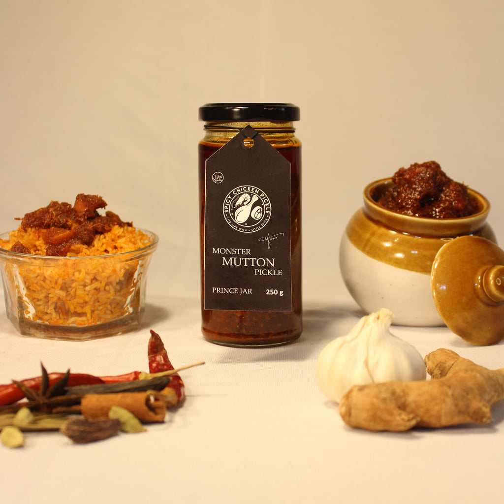 Buy Monster Mutton Pickle (Prince Jar) Online | Spicy Chicken Pickle ...